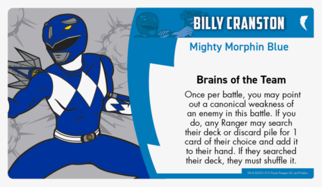 Billy Cranston (Mighty Morphin Blue) – Once A Ranger