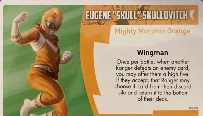 Eugene “Skull” Skullovitch (Mighty Morphin Orange) – Once A Ranger