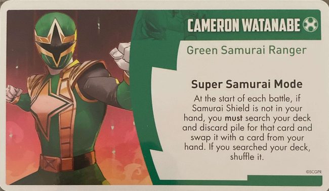 Cameron Watanabe (Green Samurai Ranger) – Once A Ranger