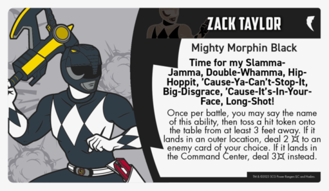 Zack Taylor (Mighty Morphin Black - Once A Ranger